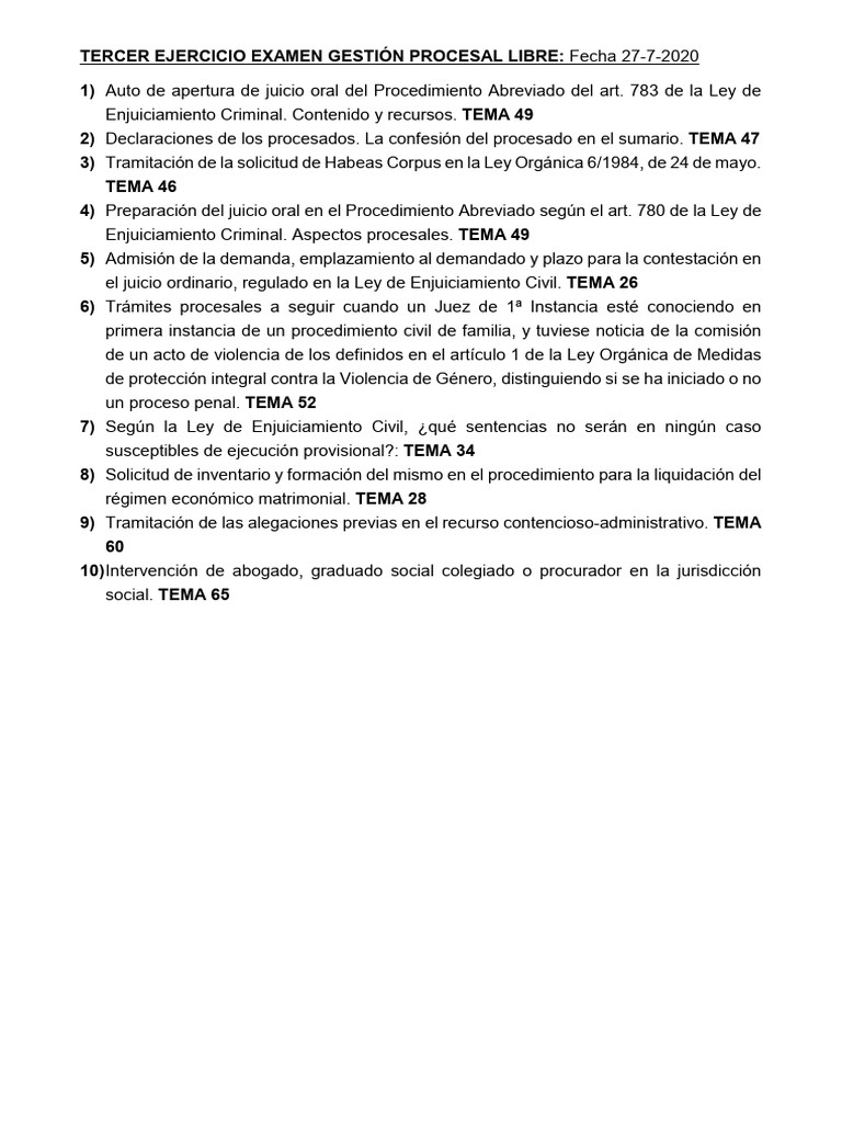 Tercer Ejercicio Gestión 2020 Incidencias | PDF