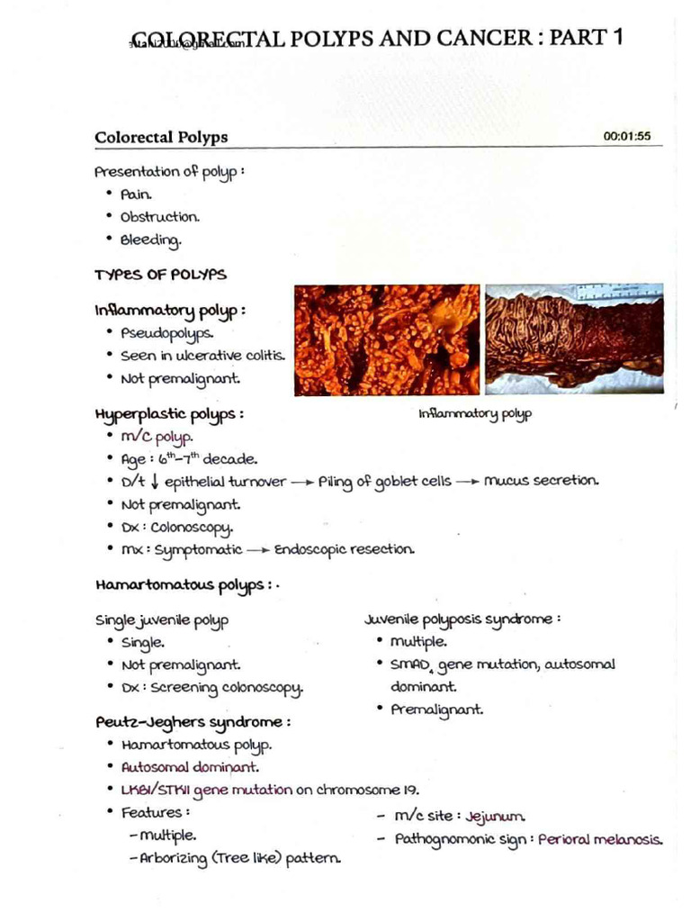 Colorectal Polyp, Cancer | PDF
