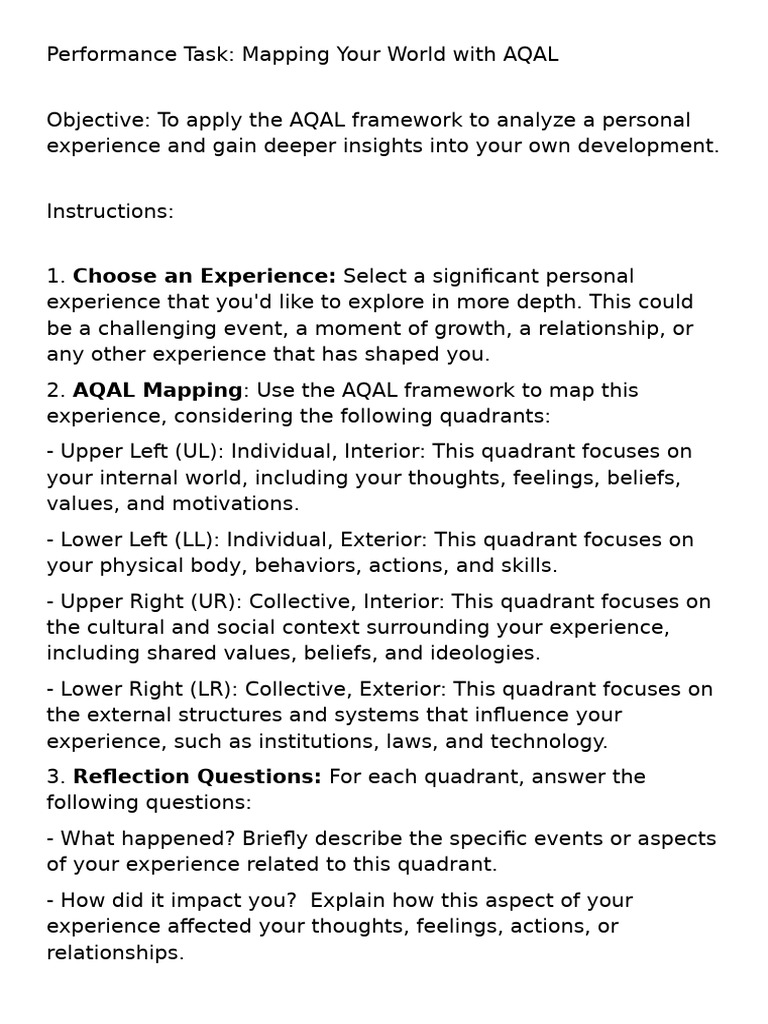 Performance Task Quarter 1 Aqal | PDF
