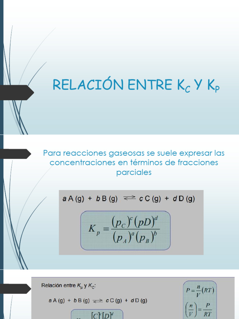 Relación Entre KC y KP | PDF | Cantidad | Fenómenos científicos