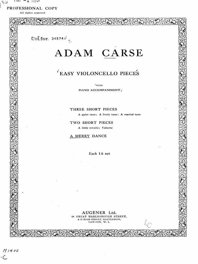 Carse-A Merry Dance | PDF