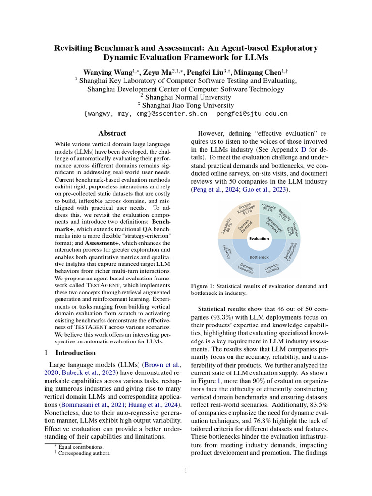 Revisiting Benchmark and Assessment: An Agent-Based Exploratory Dynamic Evaluation Framework For ...