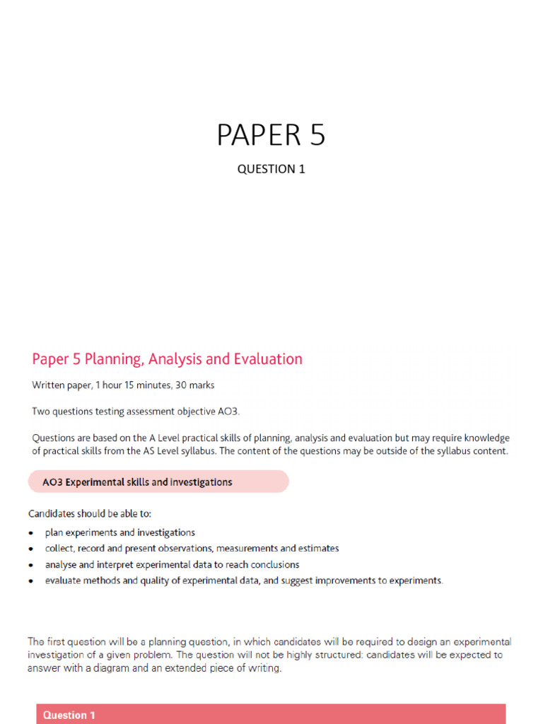 P5 Notes (Q1) | PDF