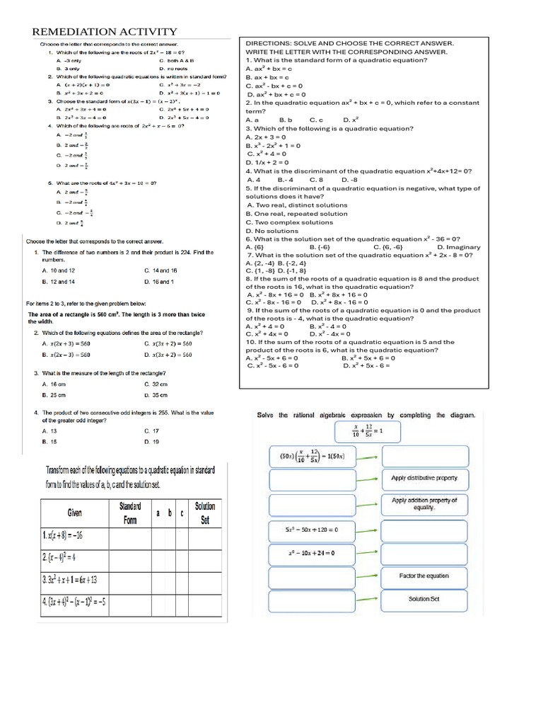 REMEDIATION-ACTIVITY | PDF