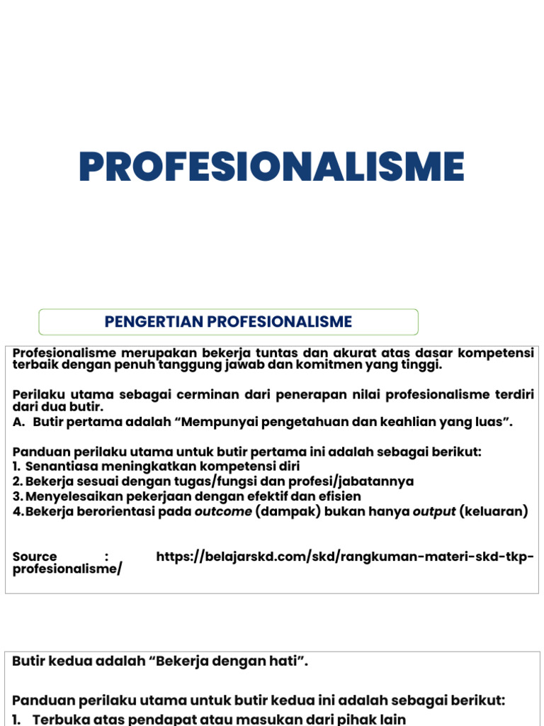 Profesionalisme Tanggal 28 Oktober 2023 | PDF