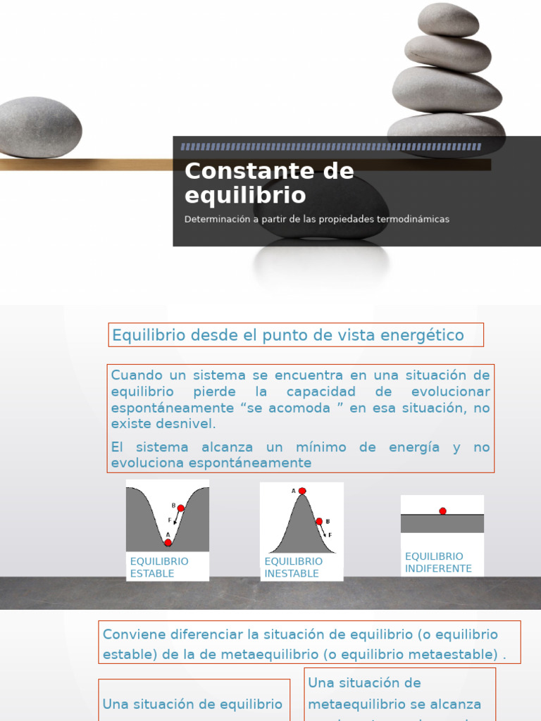 Constante de Equilibrio | PDF