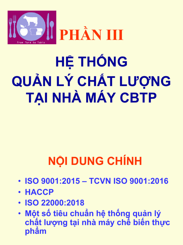 Chapter 3 - Food Management System in Food Chain - Iso 9001-2015 - Qafl ...