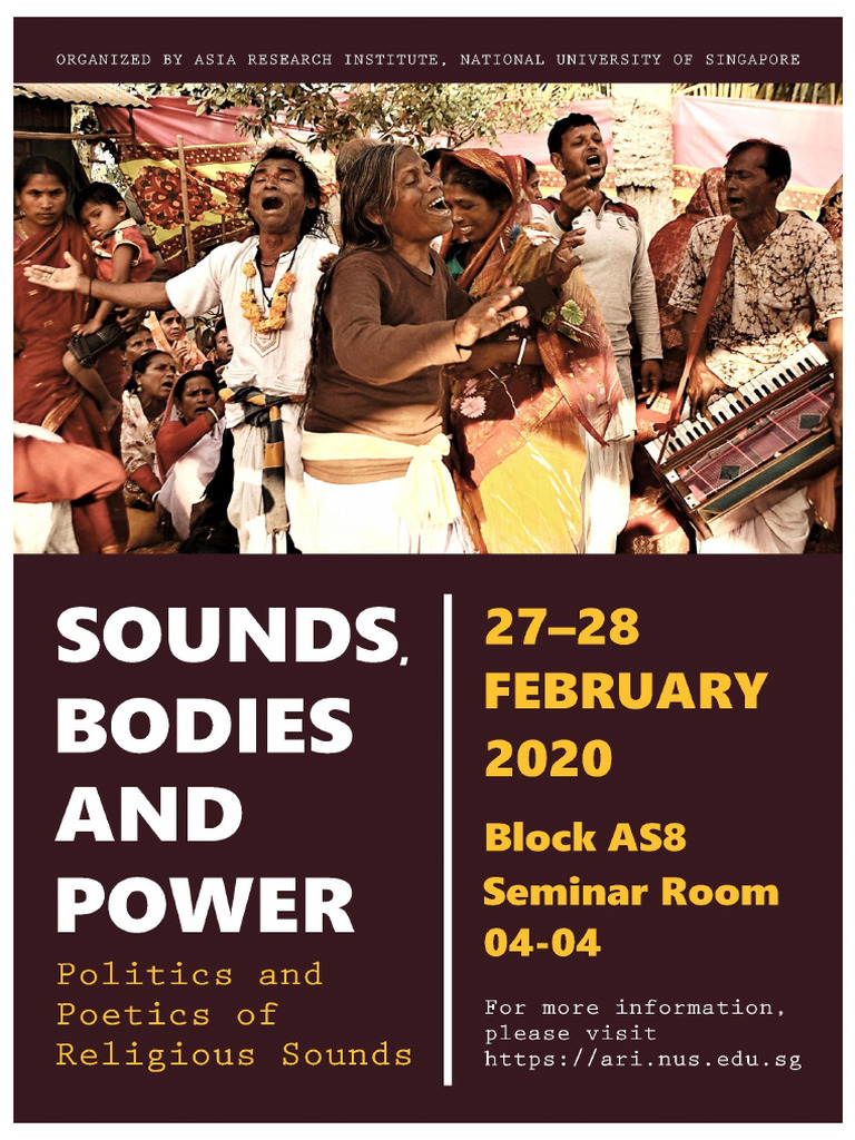 Program Religious Sounds NUS ARI 2020 | PDF | Vedas | Tantra