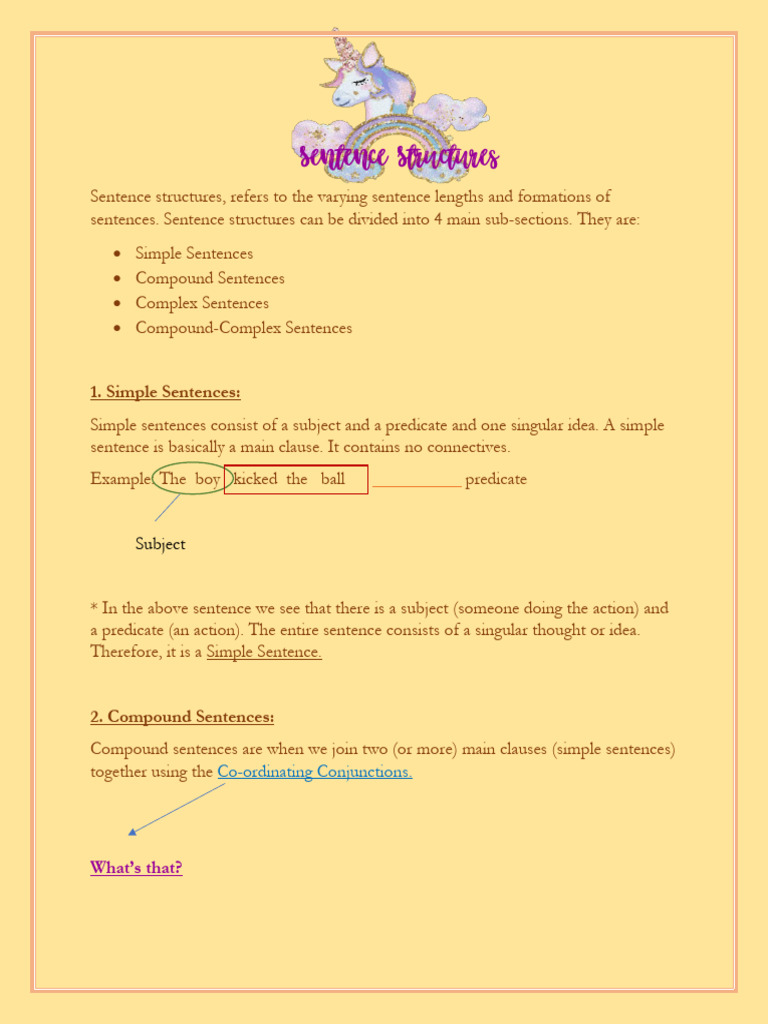 Sentence Structures | PDF