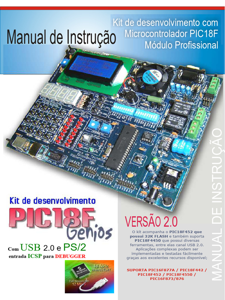 Manual Kitpicgenios Oficial Ver20 - Manual Picgenios VER2.0 | PDF