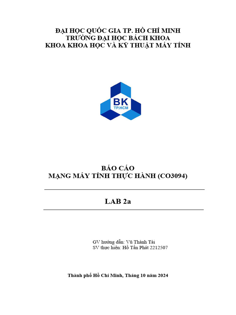 HoTanPhat Lab2a | PDF