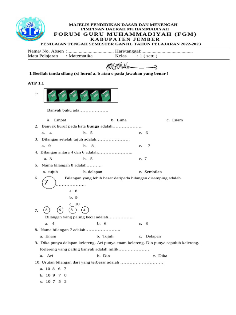 PTS MTK - KLS 1 | PDF