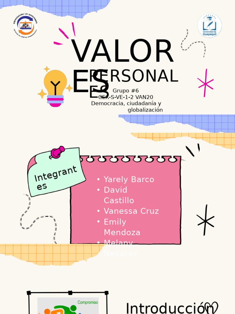 Valores Personales (Grupo#6) - Editado | PDF