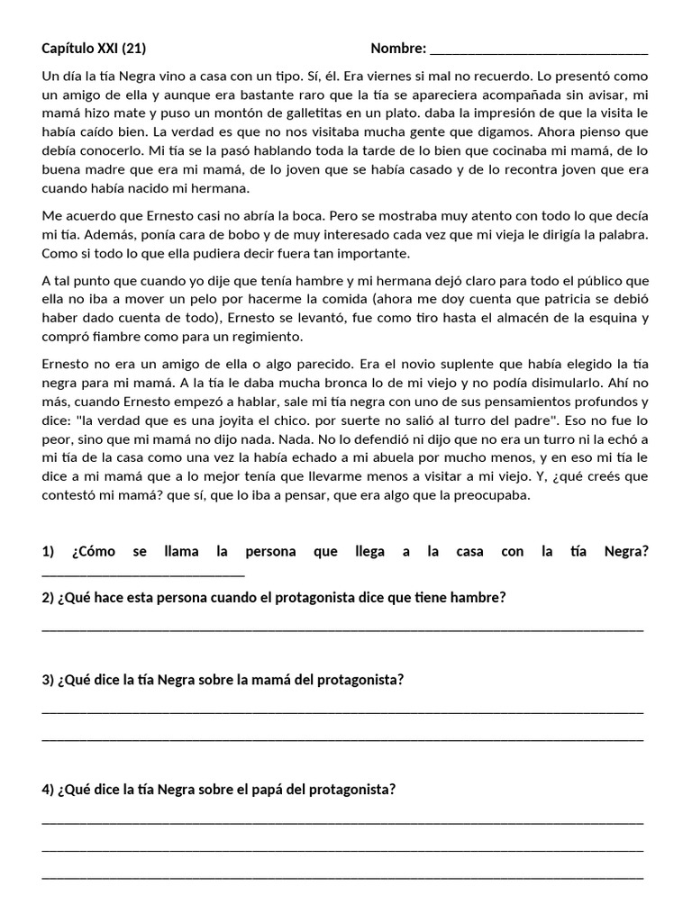 Capítulo XXI breve | PDF