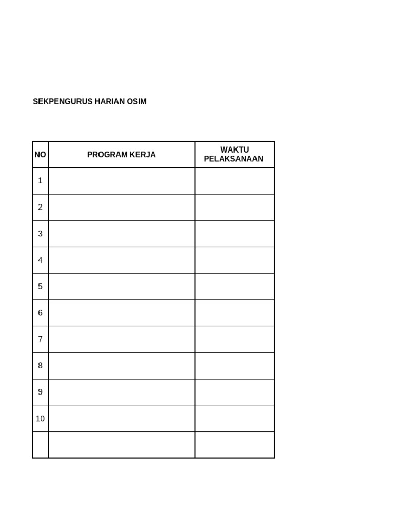 Proker Osim Periode 2023-2024 (TTP Gresik) Edit | PDF