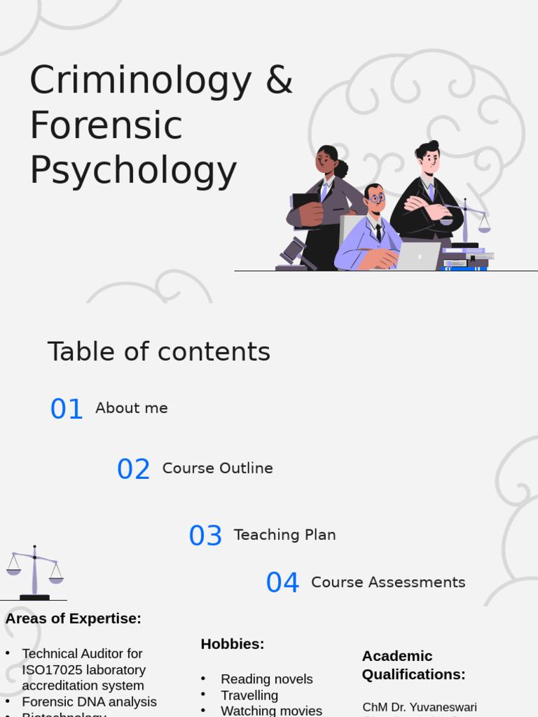 Criminology & Forensic Psychology | PDF