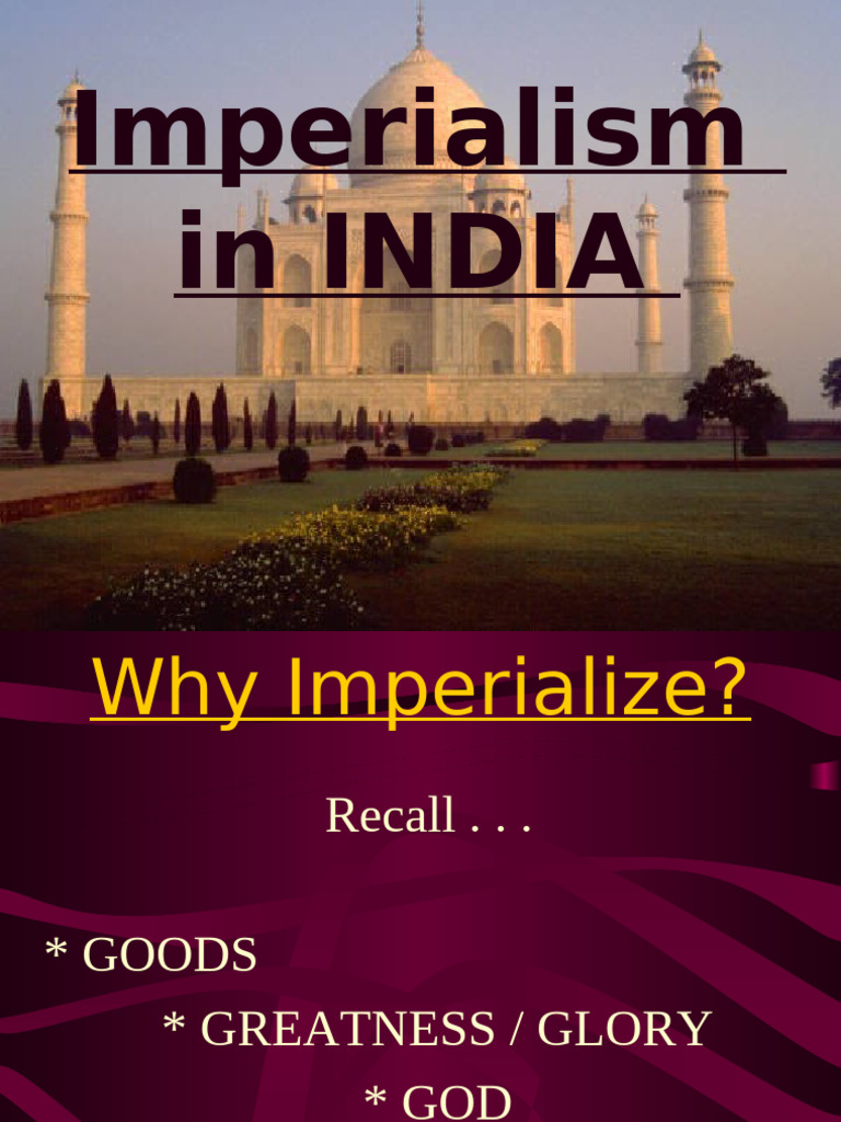 2012 - Imperialism in India | PDF | British Raj | Indian Rebellion Of 1857