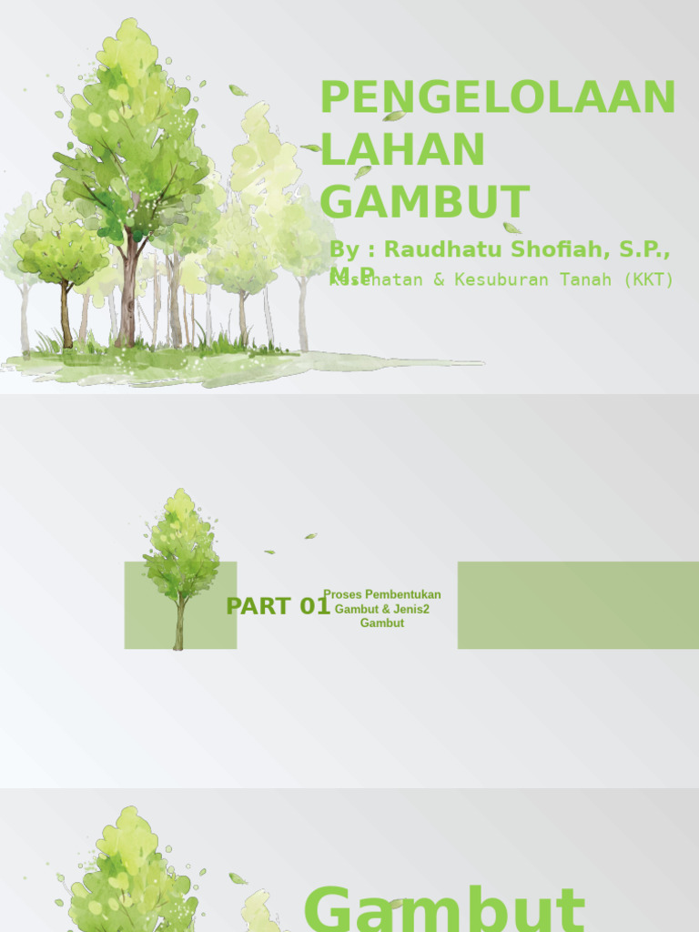 TM 2 - Pengelolaan Lahan Gambut | PDF