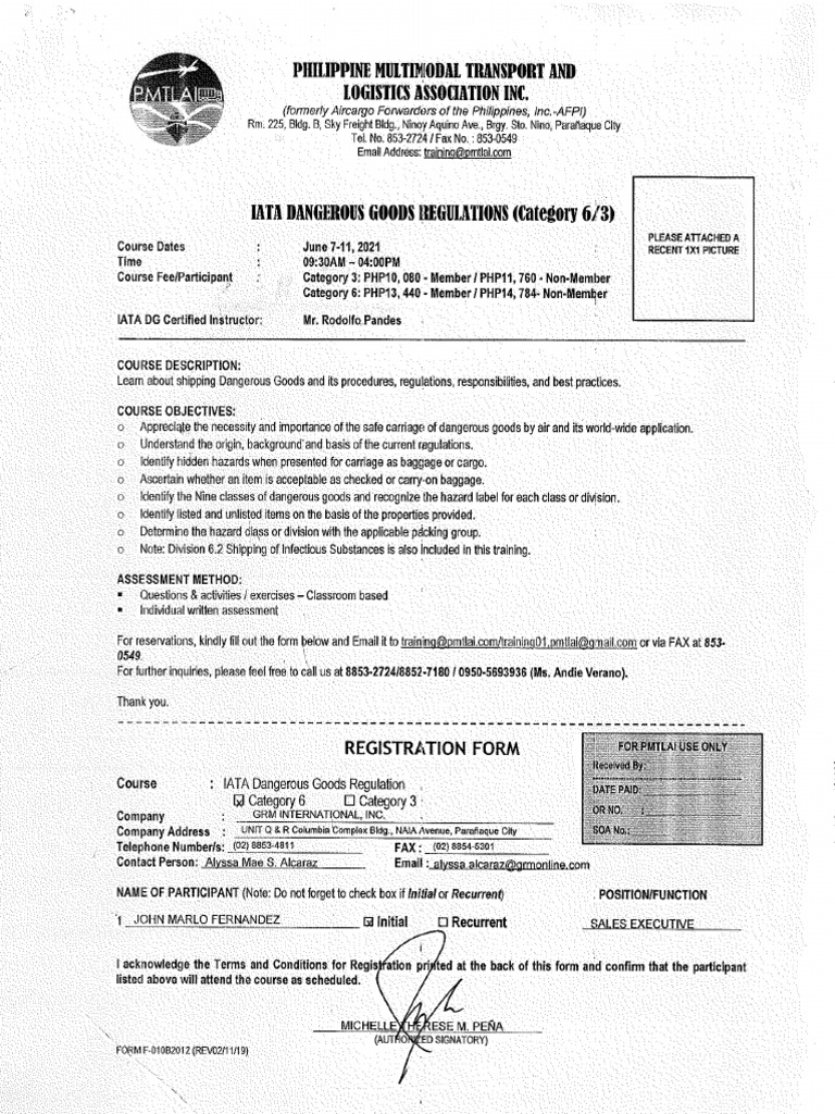 DGR - CAT - 6 - GRM International - Registration - July 2021 | PDF