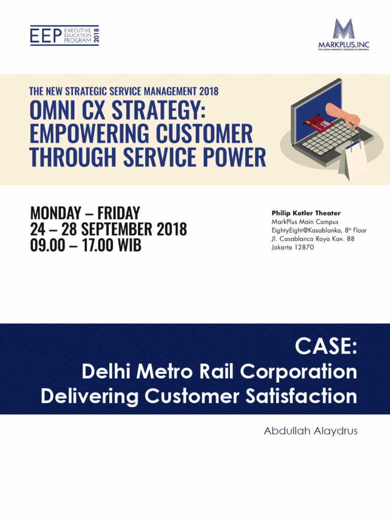 4 - 3 Delhi Metro Rail Corporation - Delivering Customer Satisfaction | PDF