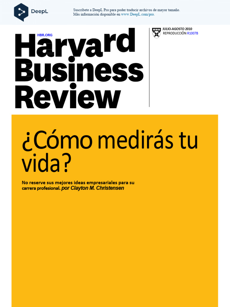 How Will You Measure Your Life Es | PDF