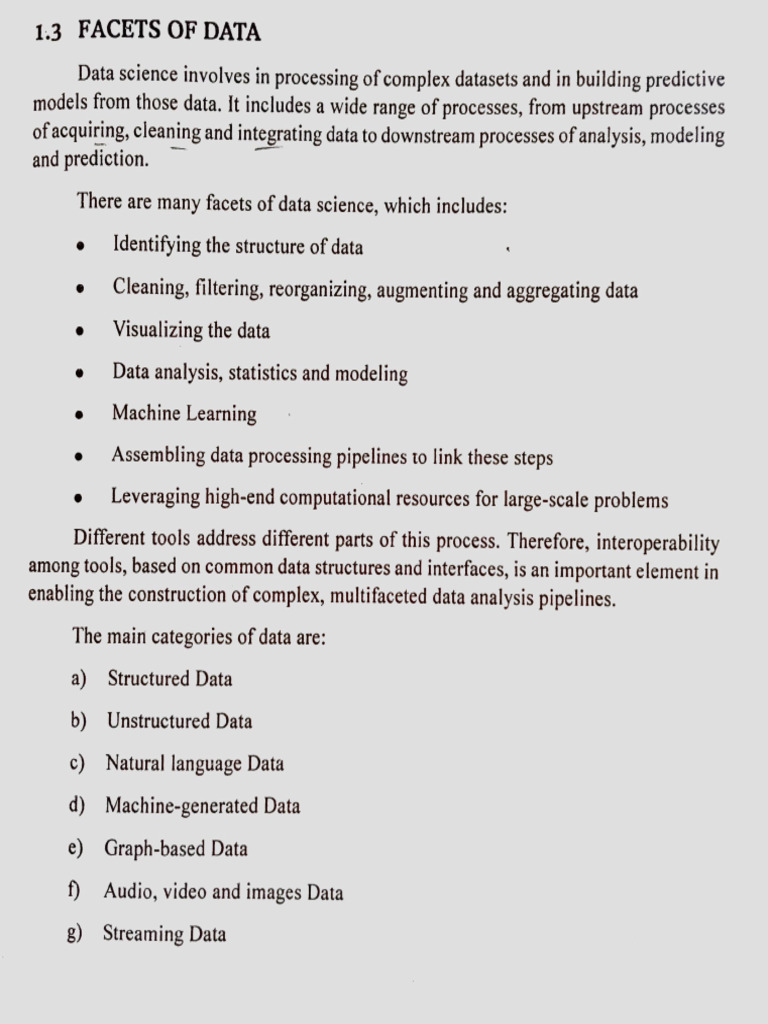 Facets of Data | PDF