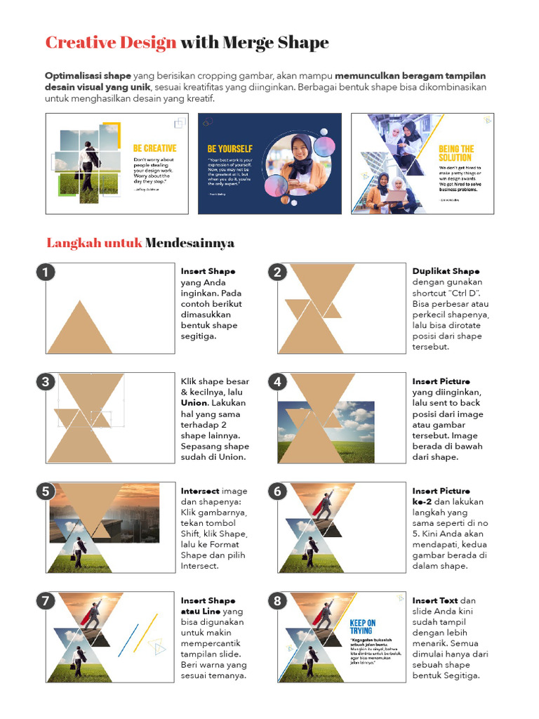 Tutorial PPT - Merge Shape With Triangle | PDF