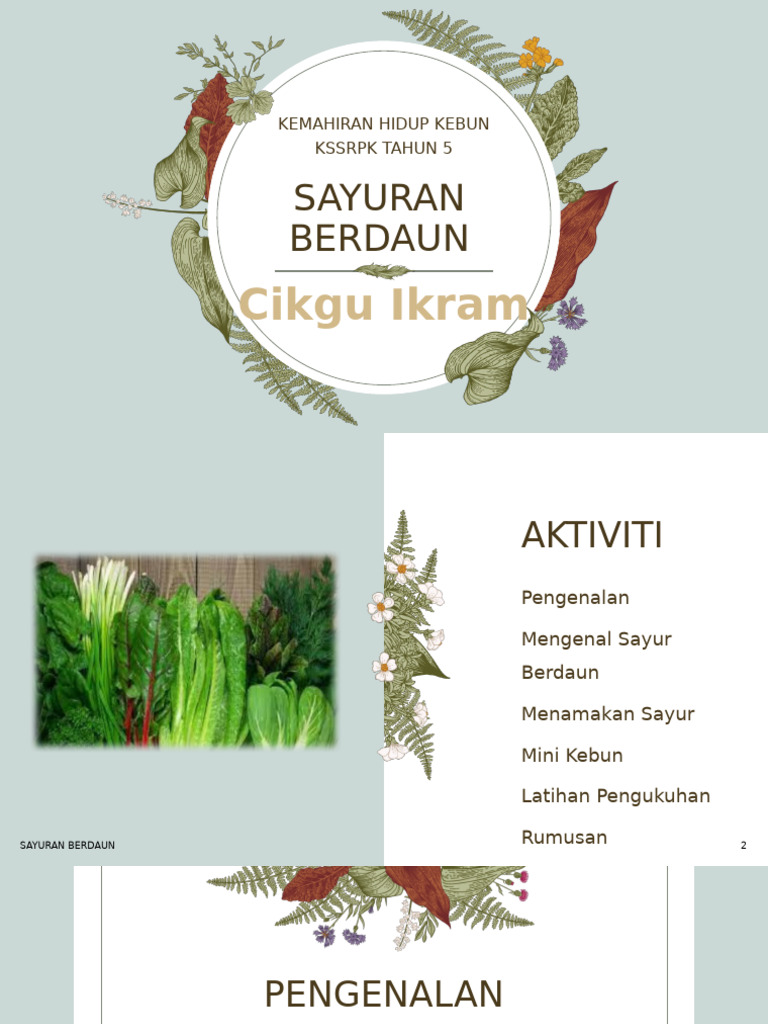 Sayuran Berdaun | PDF