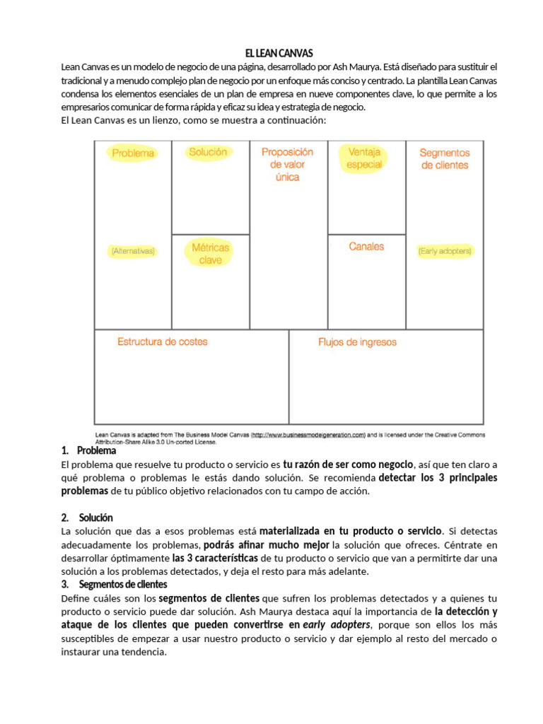 Lean Canvas | PDF