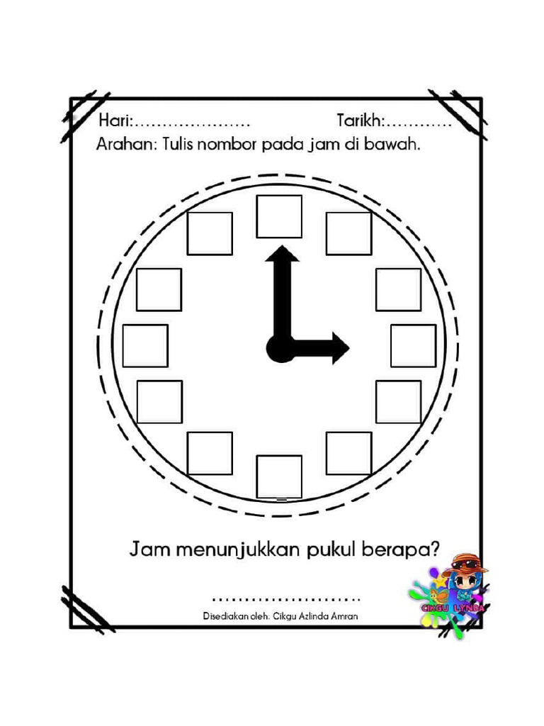 Latihan Matematik Tahun 4 Jam | PDF