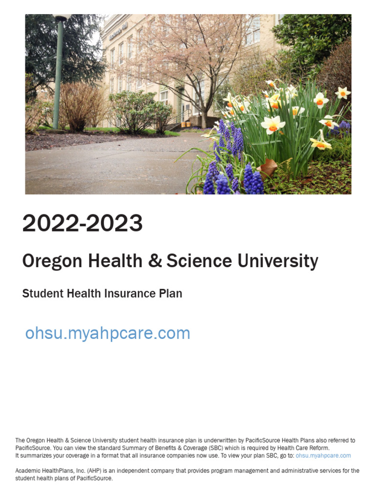 OHSU Student Health Insurance Waiver Guide | PDF | Preventive ...