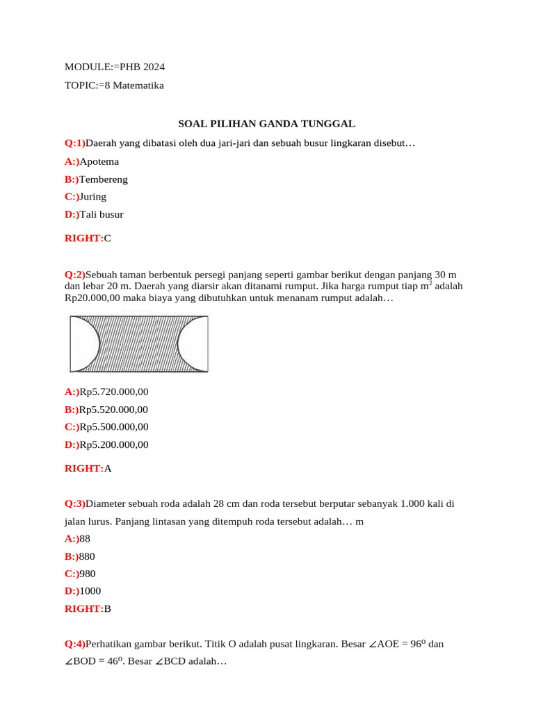 Soal PHB 8 | PDF