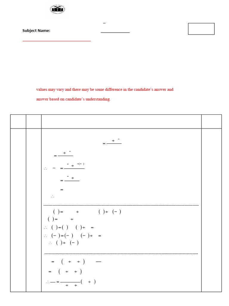 Model Answer Paper Summer 2018 | PDF