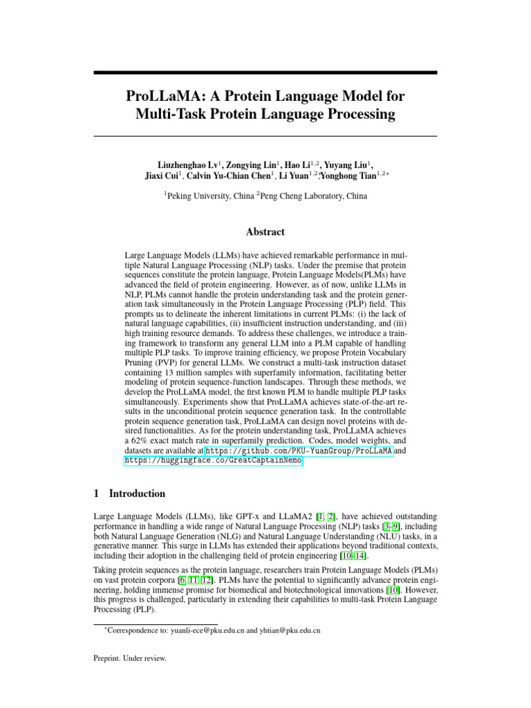 202407-ProLLaMA - A Protein Language Model For Multi-Task Protein ...