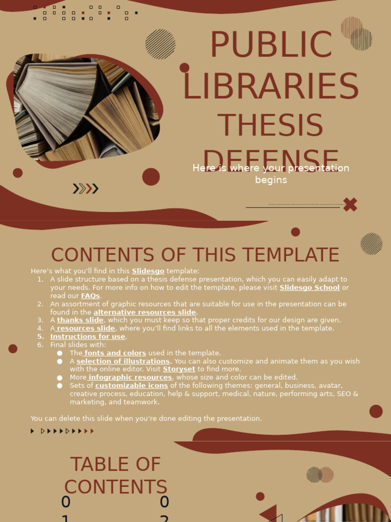 Public Libraries Thesis Defense | PDF