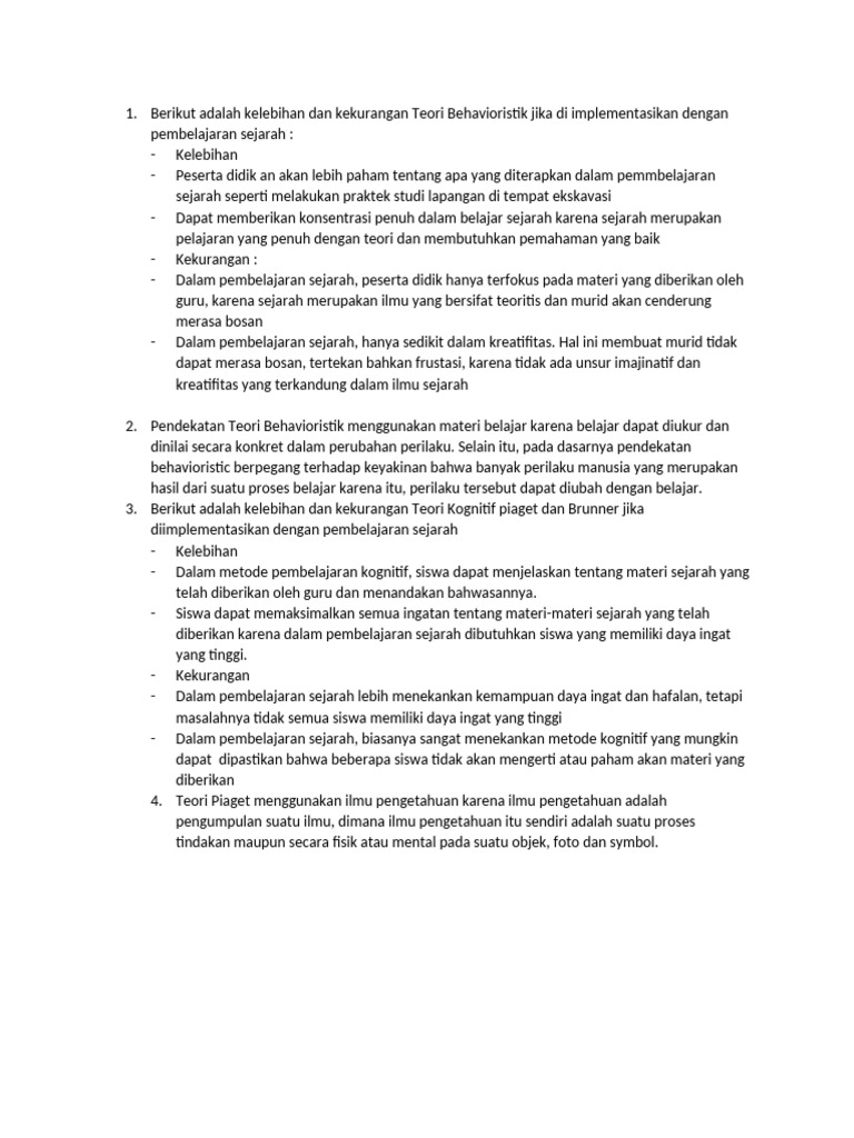 Uts Teori Belajar | PDF | Career & Growth