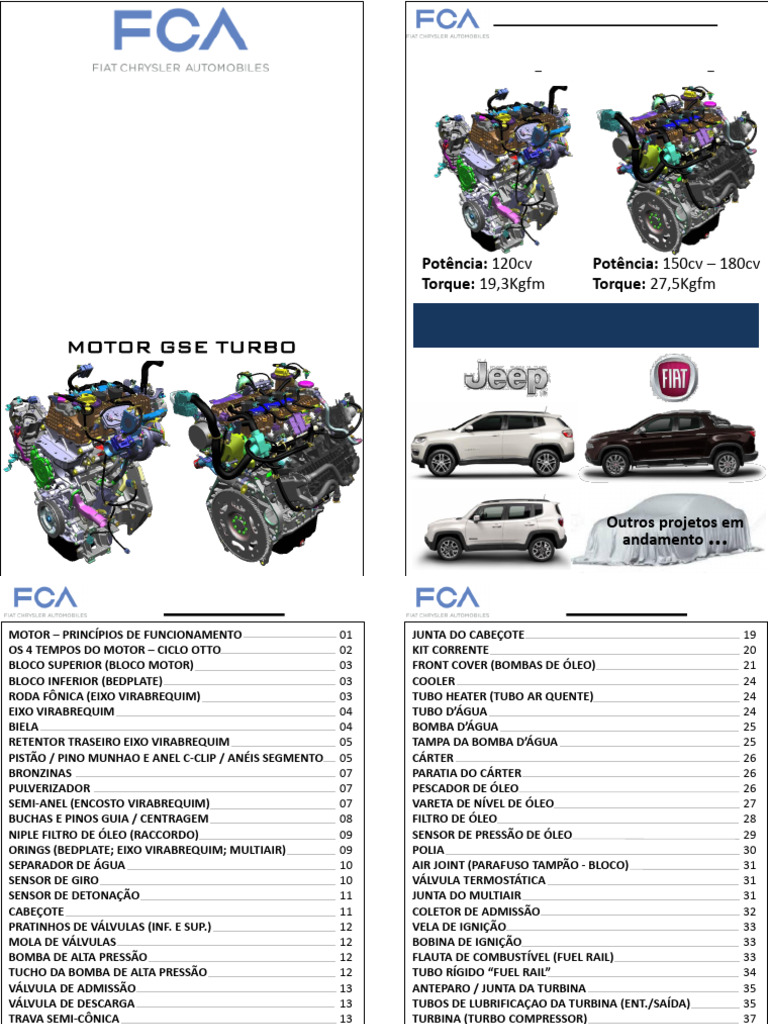 Apostila Função Das Peças - Motor GSE Turbo | PDF
