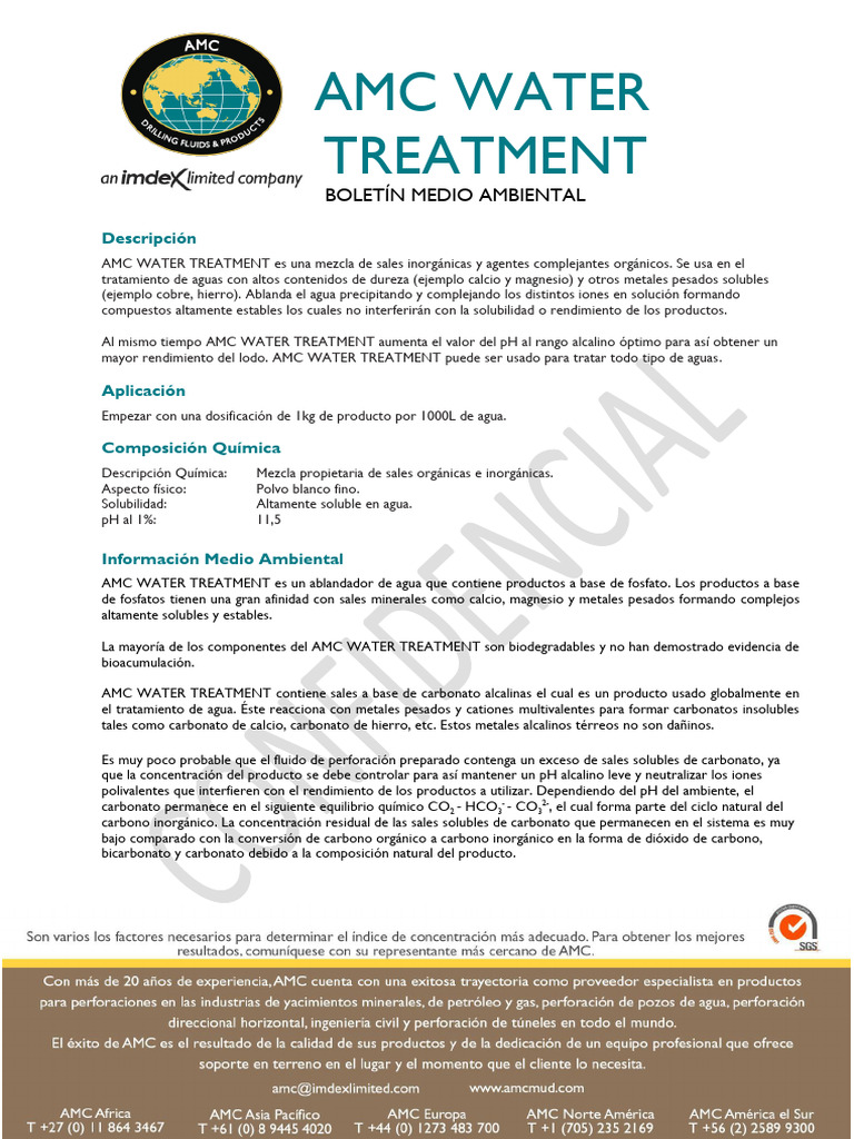 Amc Water Treatment Medio Ambiental | PDF