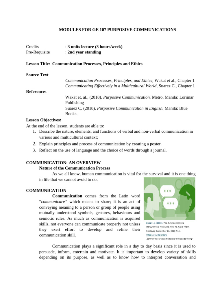 Module PC Communication | PDF