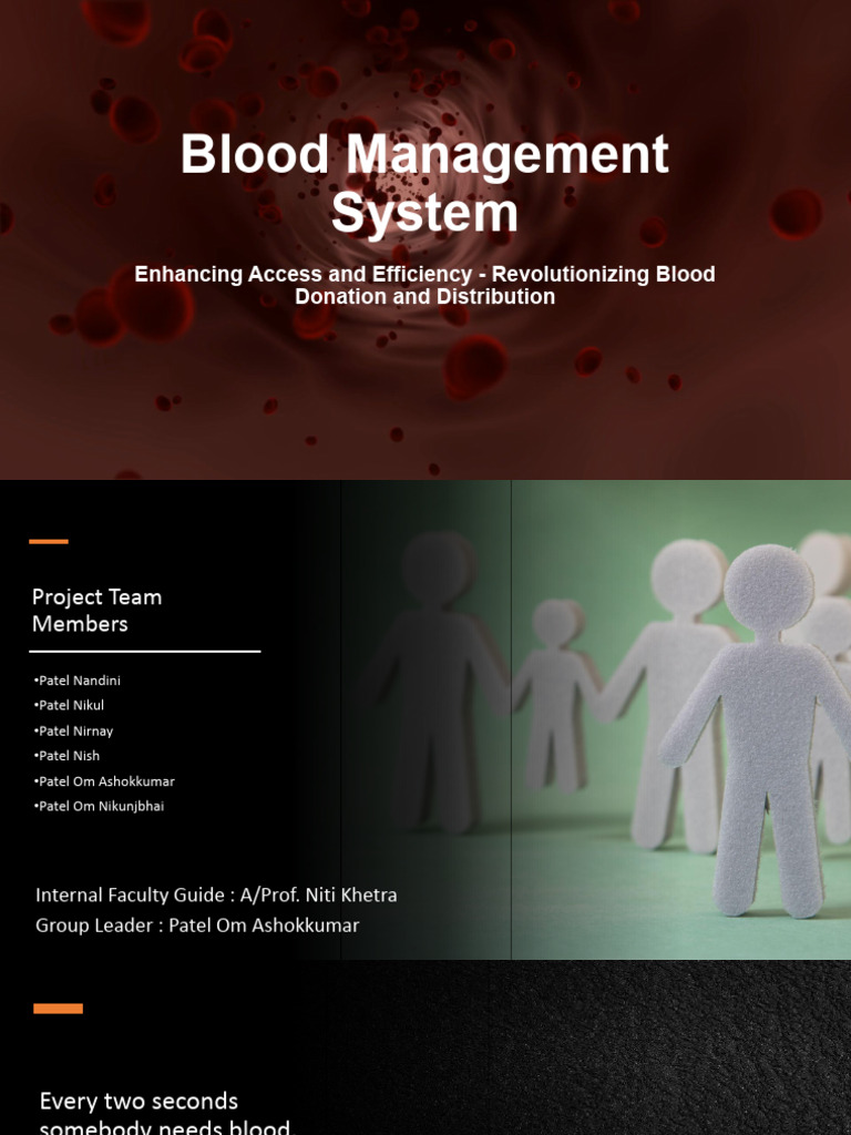 Blood Management System - V2 | PDF