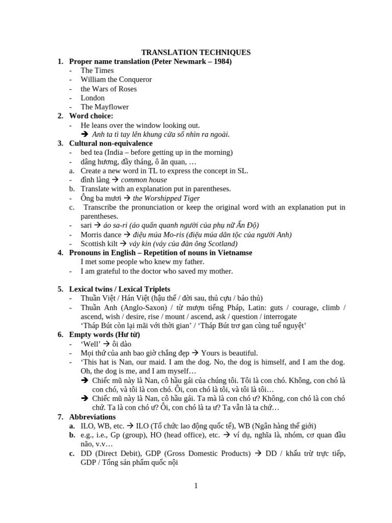 Translation Practice | PDF