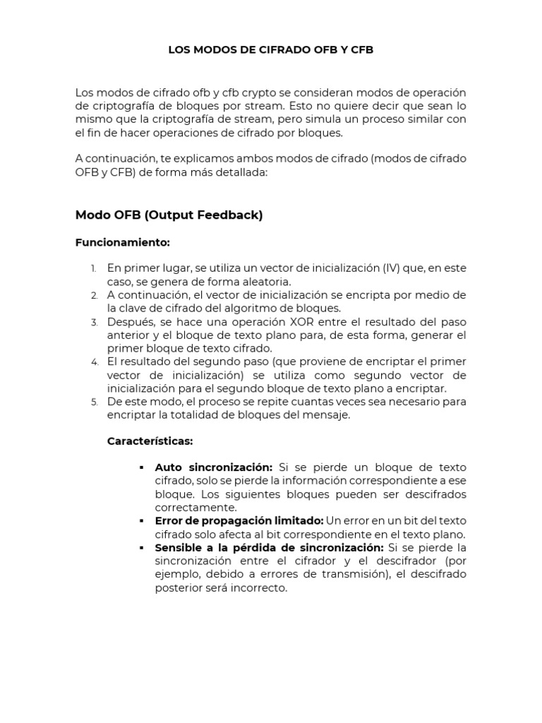 06.-Funcionamiento OFB y CFB | PDF
