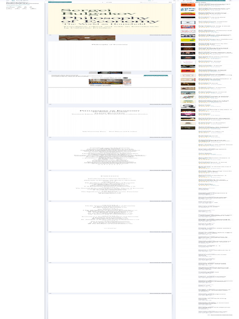 Sergei Bulgakov - Philosophy of Economy - PDF - Philosophical Movements - Philosophical Theories ...