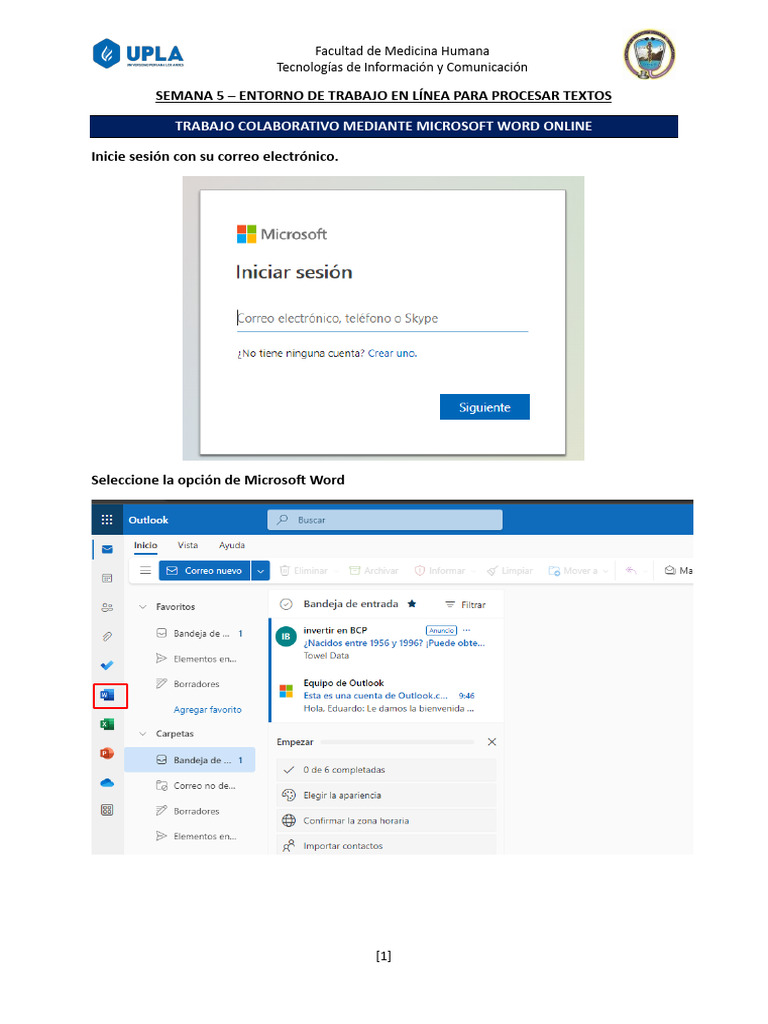 TICS - SEMANA 5 - Procesadores de Texto en Linea | PDF