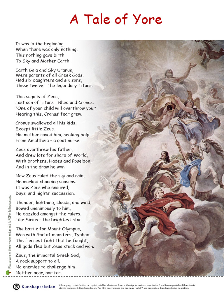 A Tale of Yore | PDF