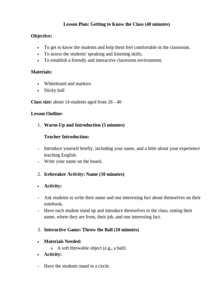 Getting to know class_James_LP | PDF