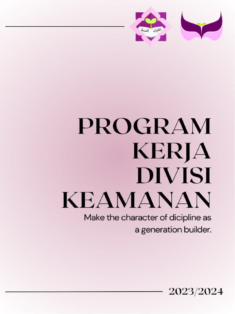 Program Kerja Divisi Keamanan 23-24 | PDF