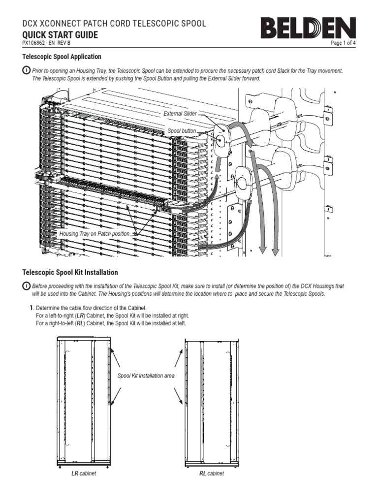 DCX XCONNECT PATCH CORD TELESCOPIC SPOOL Installation | PDF