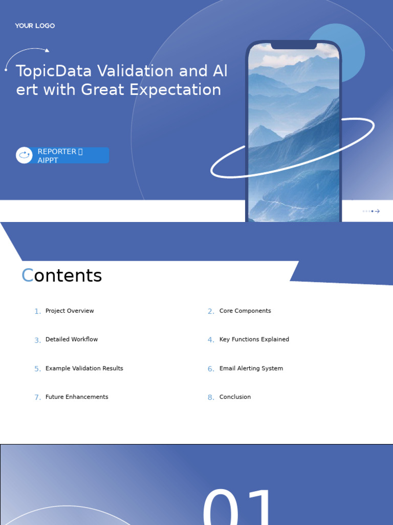 Topic - Data Validation and Alert With Great Expectation | PDF