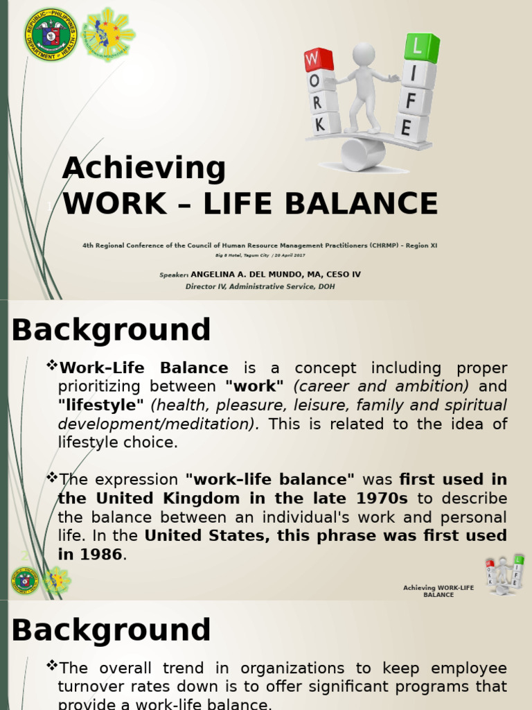 WORK-LIFE BALANCE.v3.1-1 With Page Number | PDF